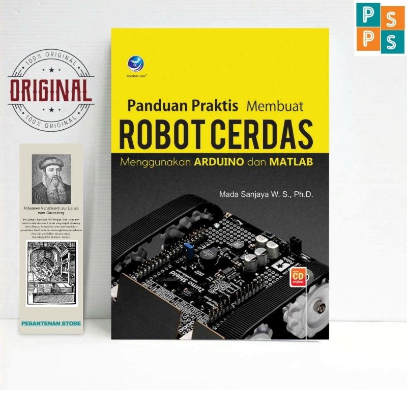Jual Buku Panduan Praktis Menggunakan Robot Cerdas Menggunakan Arduino Dan Matlab Cd Original