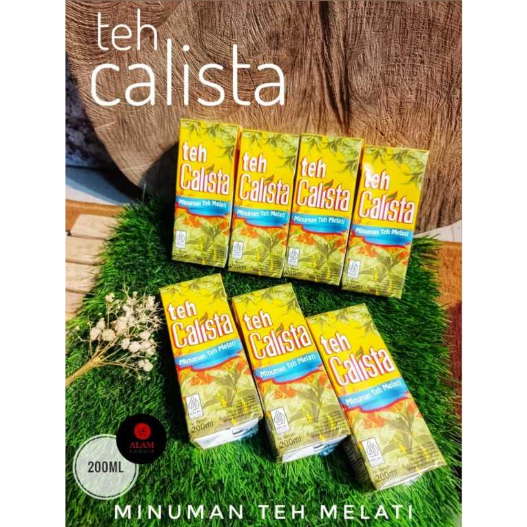 Jual 1 Dus Full Teh Calista 200ml, 1 dus isi 24pcs | Shopee Indonesia