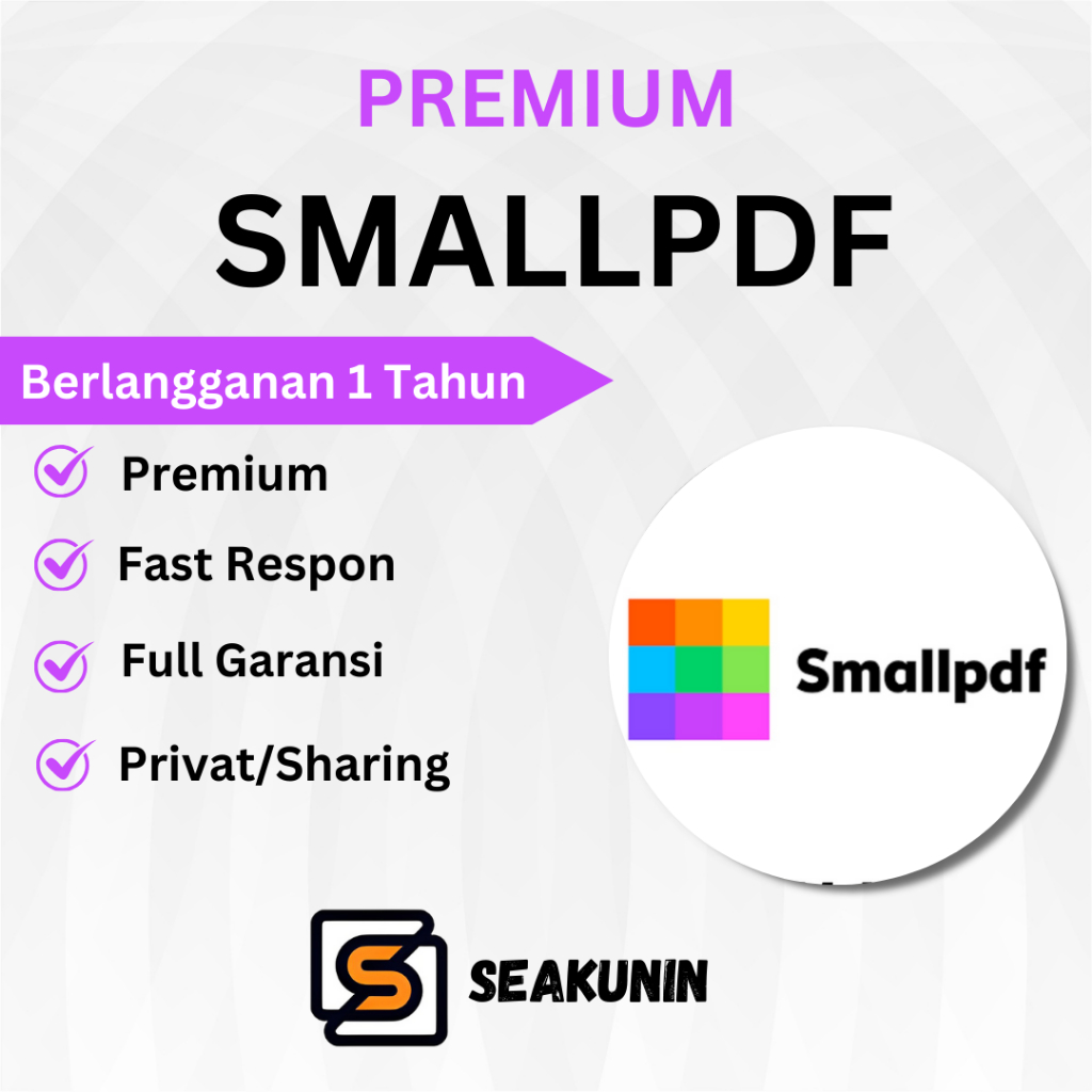 Jual Akun SmallPDF Premium Pro 1 Tahun (Private & Bergaransi) | Shopee Indonesia