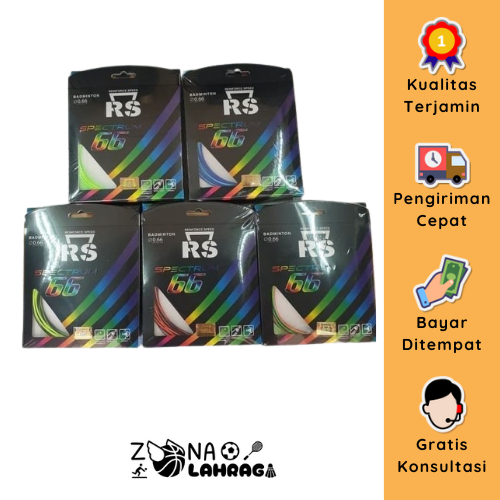 Jual SENAR RAKET - BADMINTON RS SPECTRUM 66 WARNA RAINBOW ORIGINAL ...