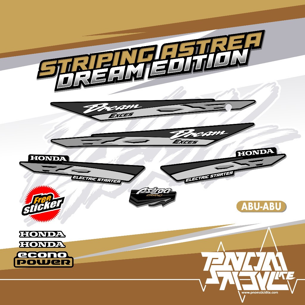 Jual Striping Variasi Honda Dream Stiker Astrea Grand Star Premium ...