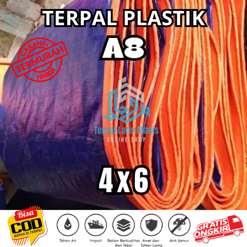 Jual Terpal A8 4x6 Meter Plastik Tebal Lipat Meteran Lembaran Korea ...