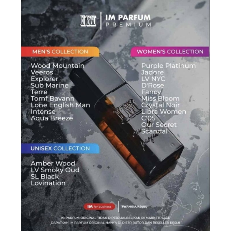Jual IM parfum premium . Original. free Bonus setiap pembelian 3 pcs IM ...