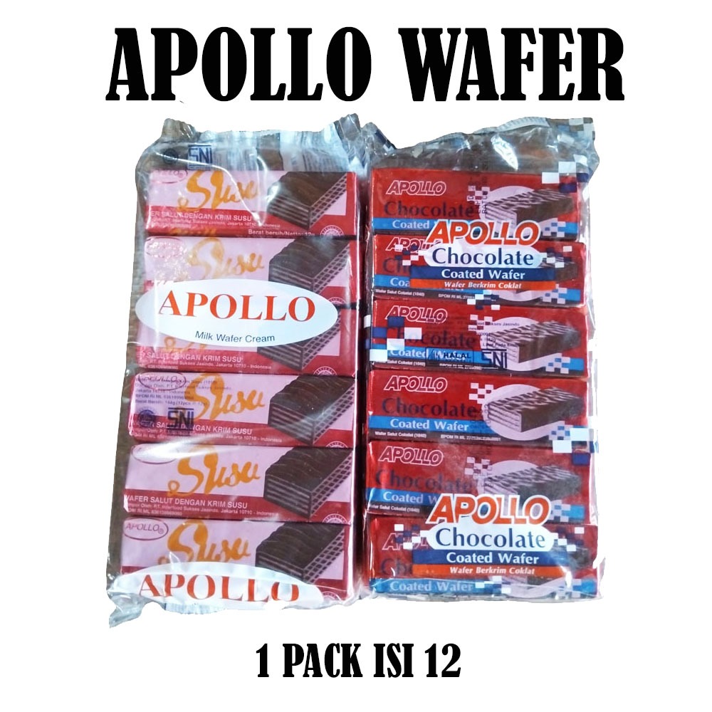 Jual APOLLO WAFER CHOCOLATE ISI 12 | Shopee Indonesia