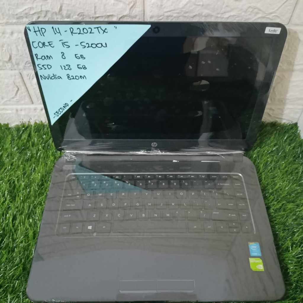 Jual LAPTOP MURAH HP 14 - R202TX / CORE I5 / 8 / 128 / NVIDIA 820M (3085) | Shopee Indonesia