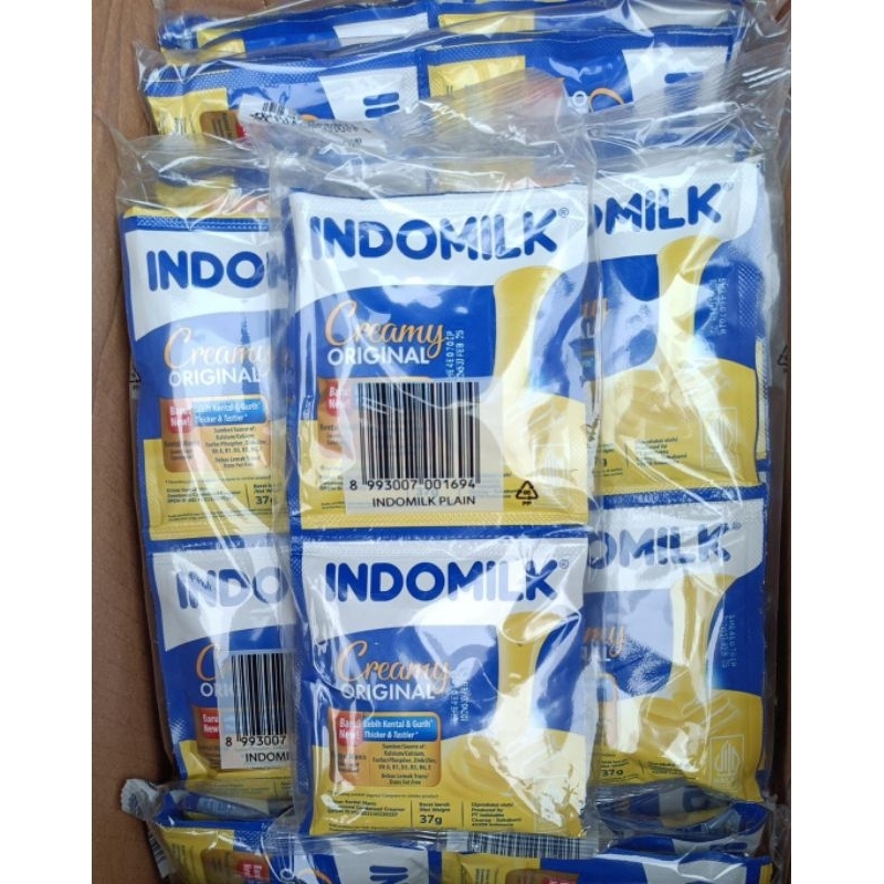Jual INDOMILK SKM Sachet 37gr ( 1 renteng isi 6 pcs) | Shopee Indonesia