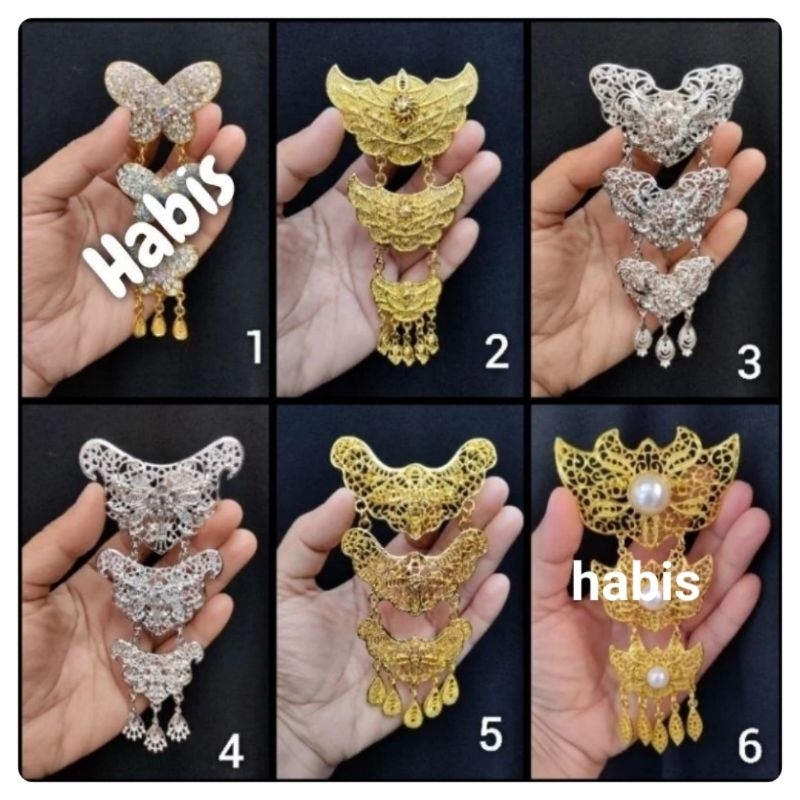 Jual kumpulan bros kutubaru kebaya 3 susun, bros jawa, bros betawi ...