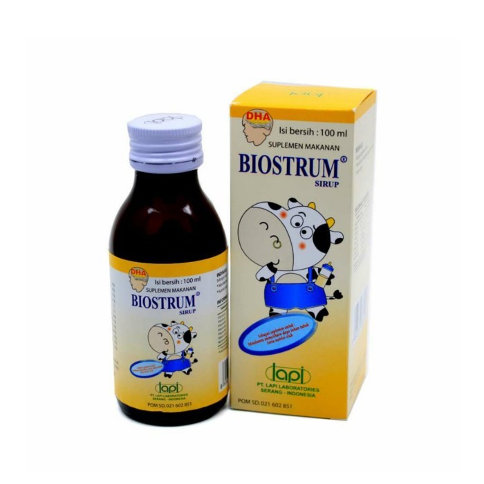 Jual Biostrum Sirup 100 ml / Sirup Suplemen Anak Biostrum / Sirup ...
