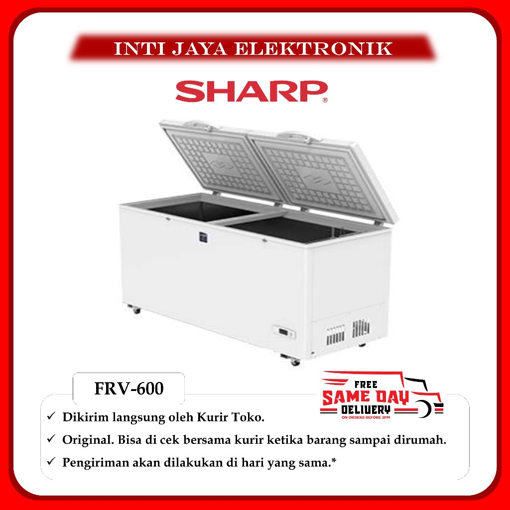 Jual FREEZER BOX SHARP FRV-600 CHEST FREEZER 563 LITER FRV 600 FRV600 ...