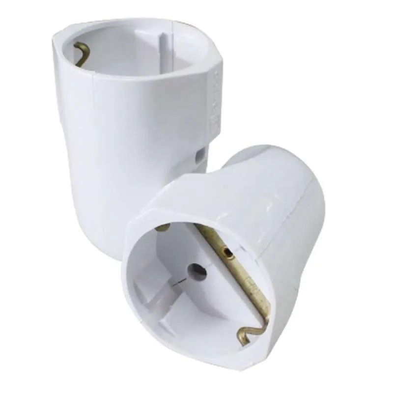 Jual Kontra Steker Arde Bulat / Contra Steker Listrik Putih Female ...