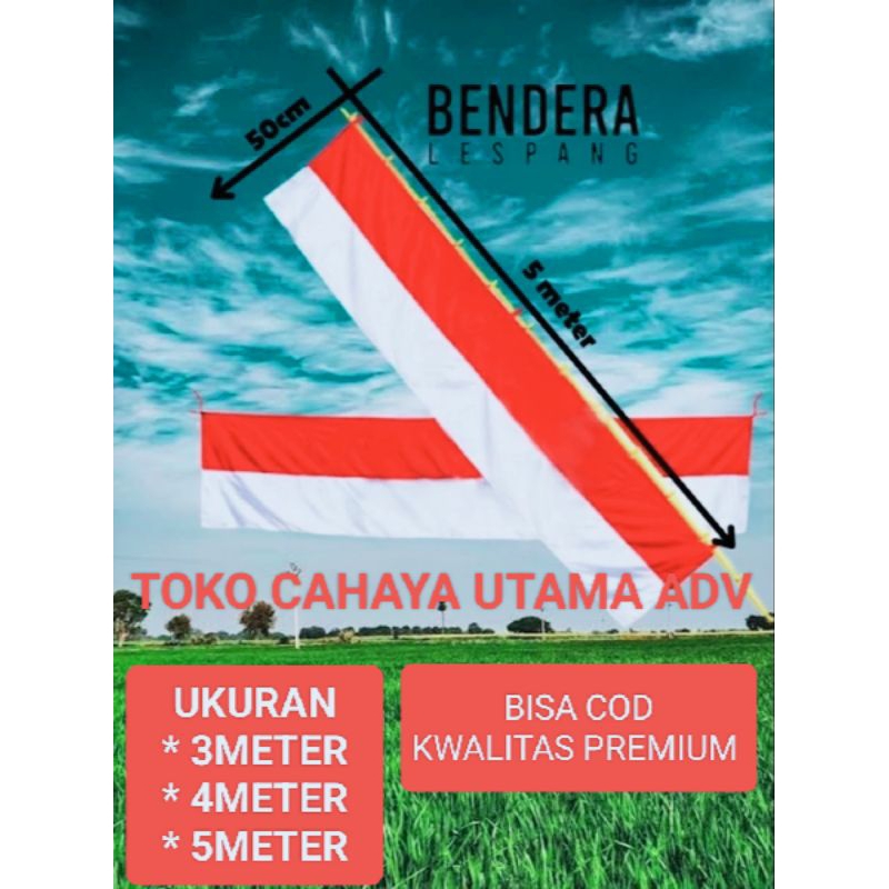 Jual UMBUL UMBUL MERAH PUTIH / LAYUR MERAH PUTIH / RESPLANG MERAH PUTIH ...