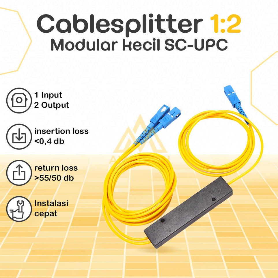 Jual IDM 12 FTTH Fiber Splitter Cable SC Fiber Splitter Optical cable ...