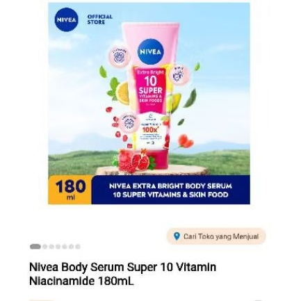 Jual NIVEA EXTRA BRIGHT BODY SERUM 180 ML(PRODUK BARU) | Shopee Indonesia