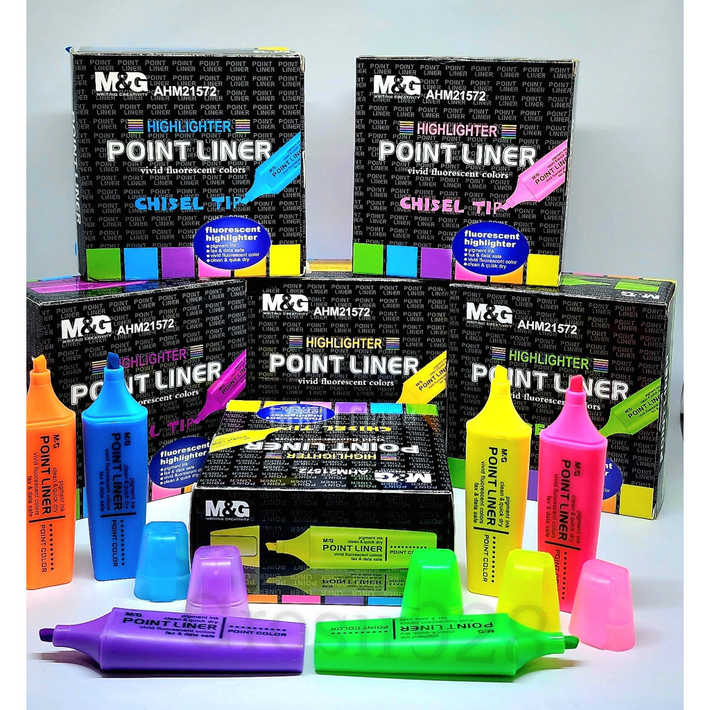 Jual Highlighter / Point Liner / Text Liner / Stabilo M&G warna ...