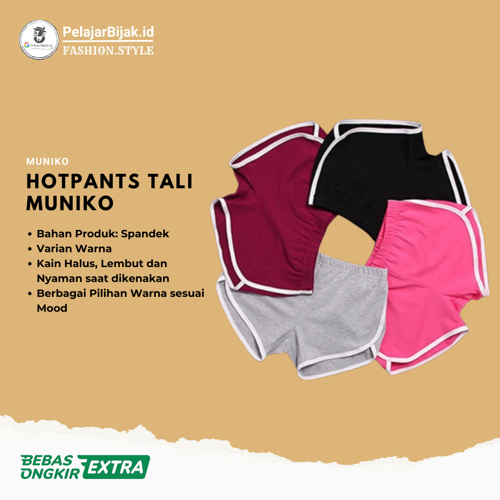Jual CELANA PENDEK WANITA HOT PANTS MUNIKO / MUNIKO HOTPANT TALI | Shopee Indonesia
