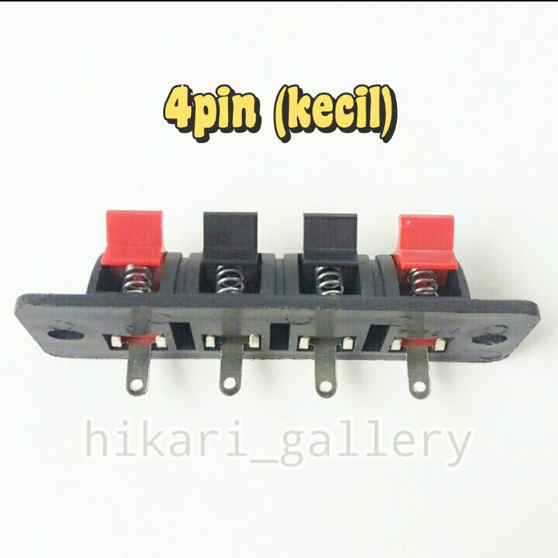Jual Terminal Speaker Kecil 4pin jepit 4 kaki / Terminal Speaker 4 kaki ...