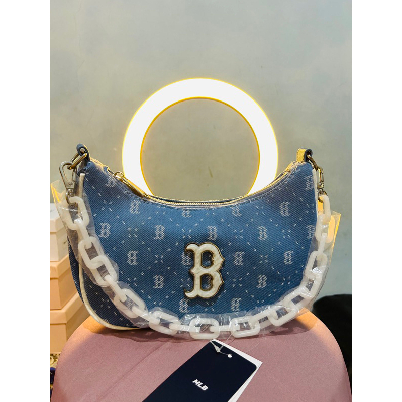 Jual Tas MLB Boston light blue | Shopee Indonesia