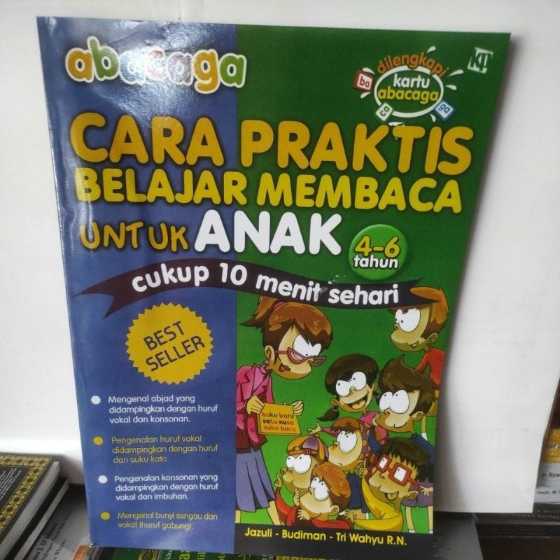 Jual Buku Abacaga cara praktis belajar membaca untuk anak usia 4 sampai ...