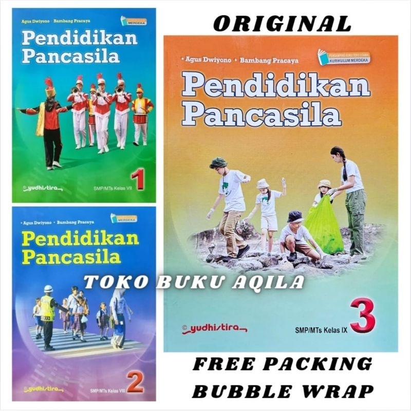 Jual Buku Pendidikan Pancasila Kelas 7 8 9 / 1 2 3 SMP Kurikulum Merdeka Yudhistira ORI | Shopee ...