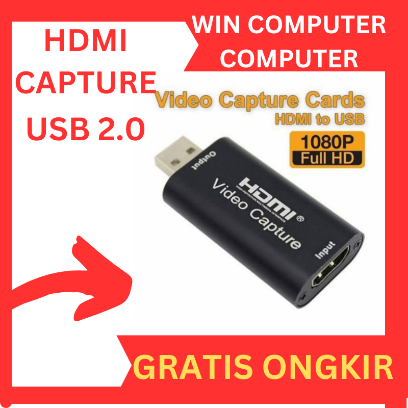 Jual HDMI Video capture / HDMI video capture USB 2.0 / HDMI video capture 1080 full hd USB 2.0 ...