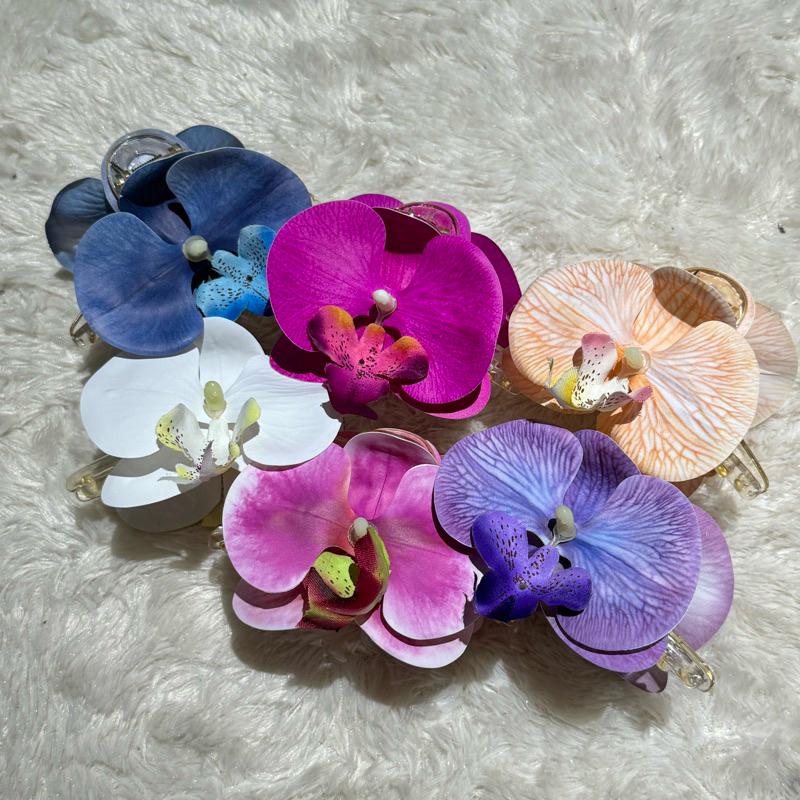 Jual [PEOTYS] Orchid hairclip / jepit bunga anggrek / Hair claw ...