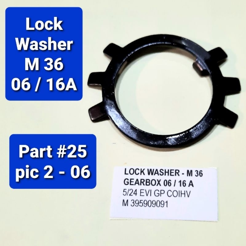 Jual 06 16A Lock Washer M36 Ring Plat Matahari Gearbox 36mm Locking M ...
