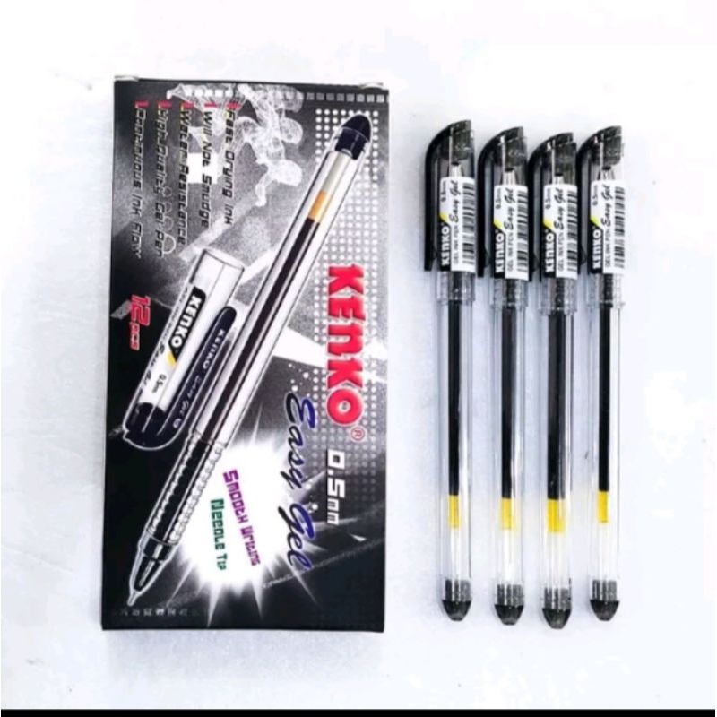 Jual GEL PEN pulpen Pena Kenko easy gel 0,5mm (lusin) | Shopee Indonesia