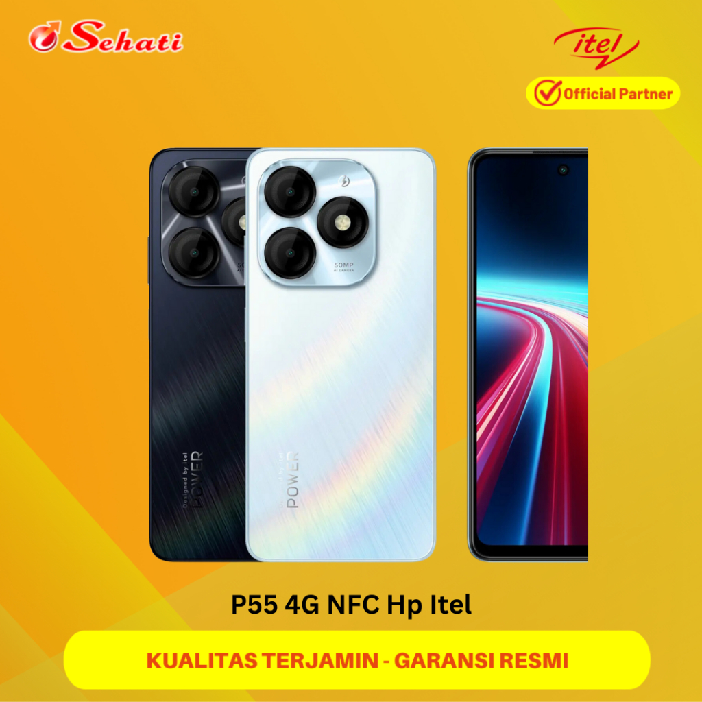 Jual Itel P55 4G NFC Hp Itel SoC UNISOC Tiger T606 Baterai 5000 mAh 18 ...