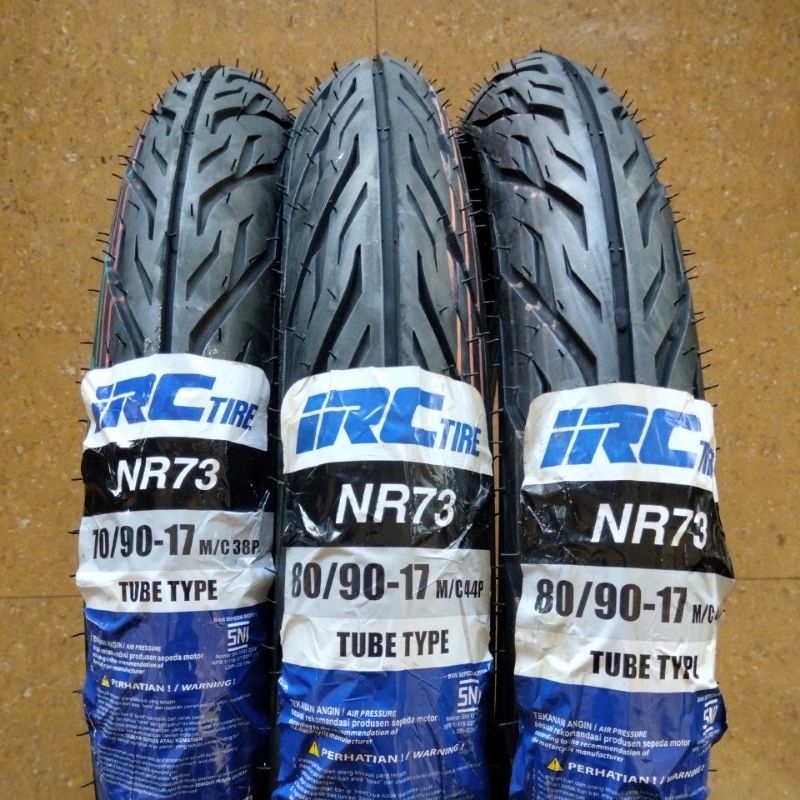 Jual BAN IRC NR73 PETIR TUBETYPE (70/80/90-17) RING 17 NR 73 BAN LUAR ...