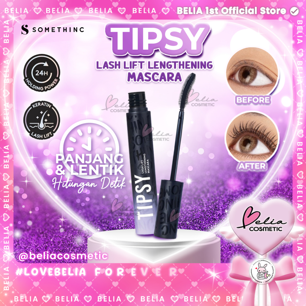 Jual BELIA SOMETHINC Tipsy Lash Lift Lengthening Mascara | Instant Lash ...