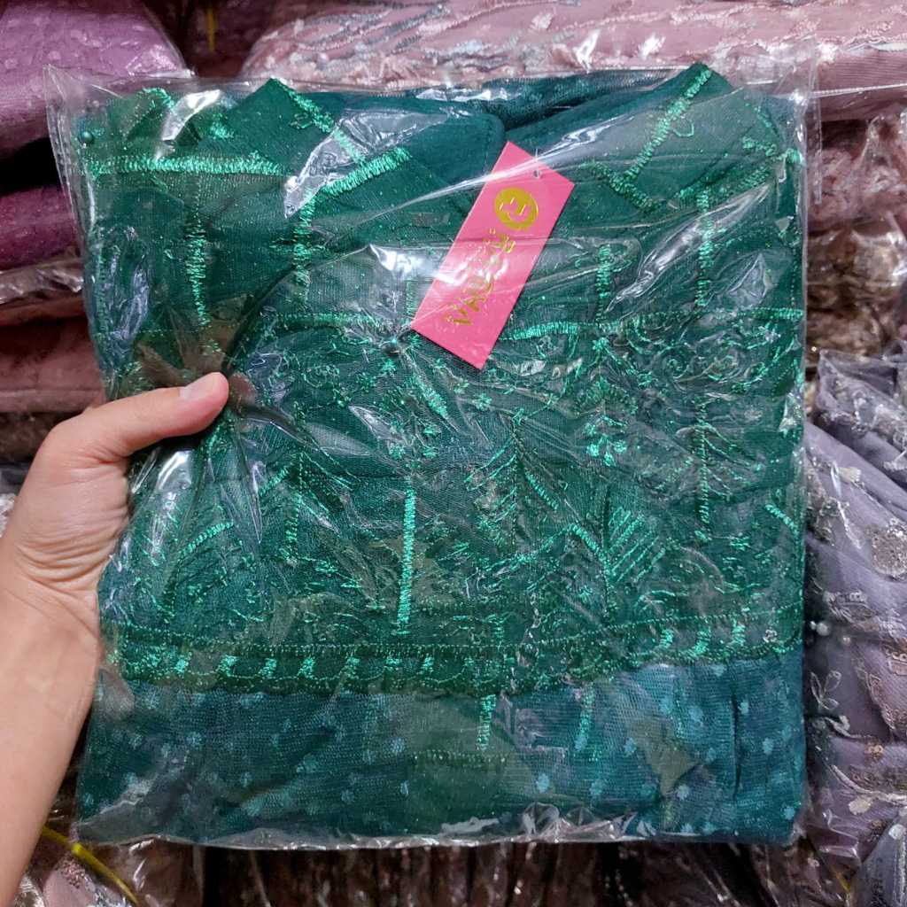 Jual MODEL BARU! RAISHA Nabila Full Tile Brokat Dress lebaran 2024 full ...