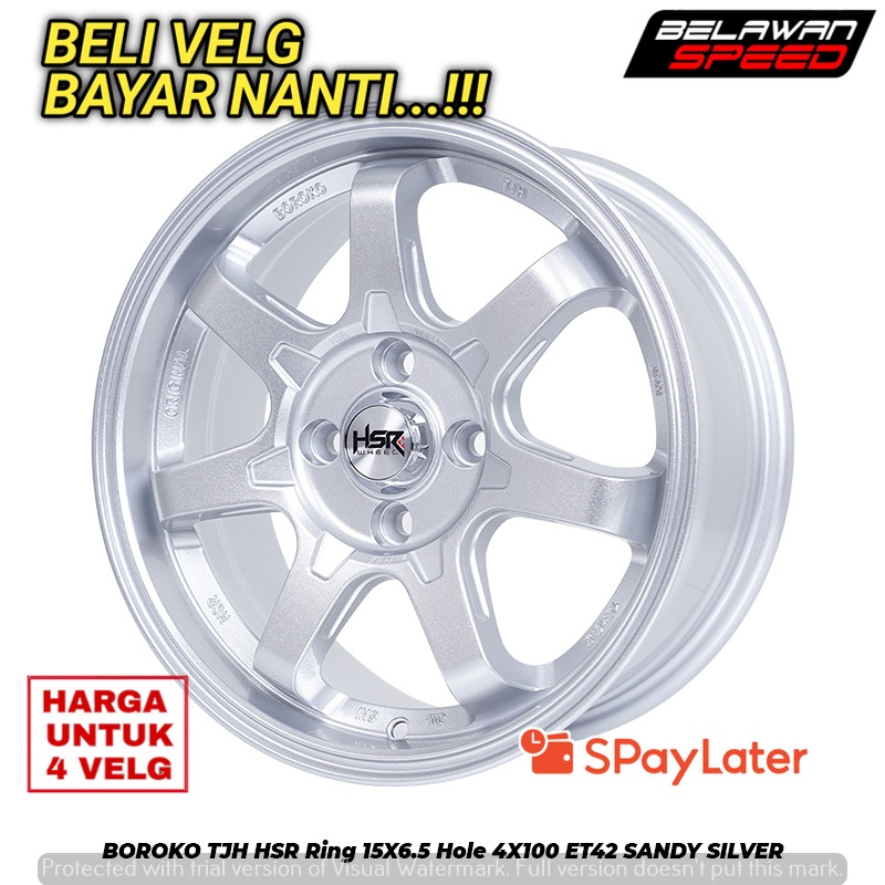 Jual VELG MOBIL RACING PELEK MODIFIKASI RING 15 HSR BOROKO TJH PCD 4X100 UNTUK BRIO AYLA AGYA ...