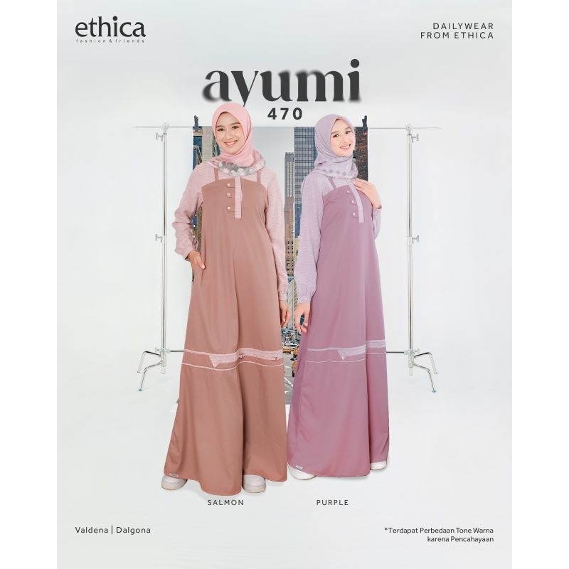 Jual GAMIS ETHICA AYUMI 470 SALMON, PURPLE ORI | Shopee Indonesia