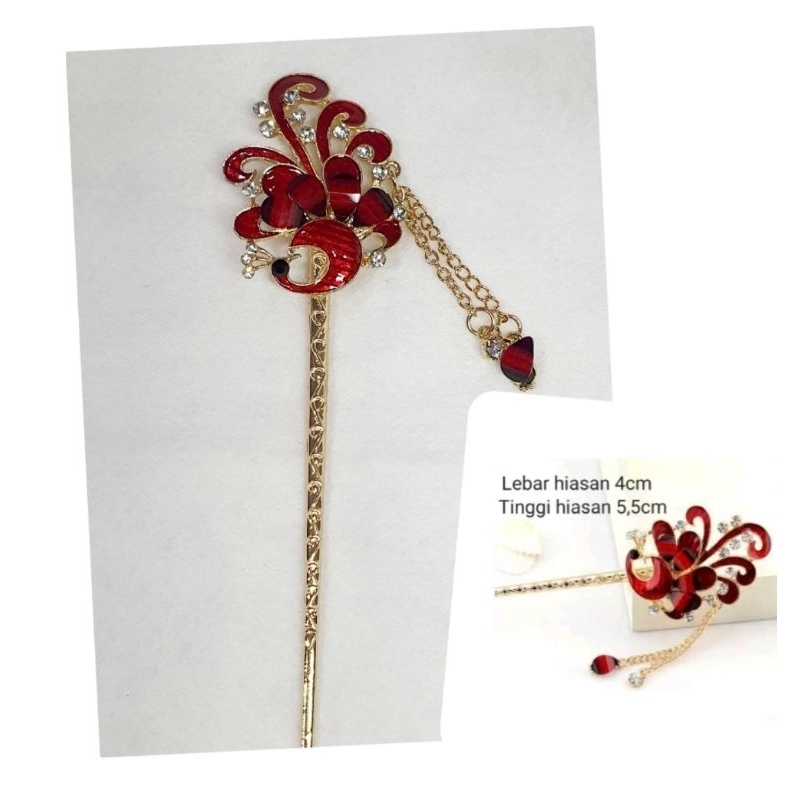 Jual Tusuk konde tusuk sanggul hiasan rambut TSC010 | Shopee Indonesia