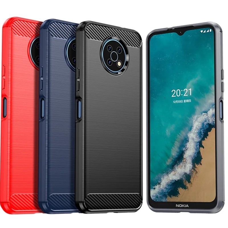 Jual CASE NOKIA G50 G20 G10 SLIM ARMOR RUGGED CARBON FIBER ANTI ...