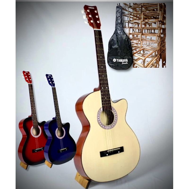 Jual Gitar Akustik Yamaha Murah plus Paking Kayu/gitar Akustik Pemula ...