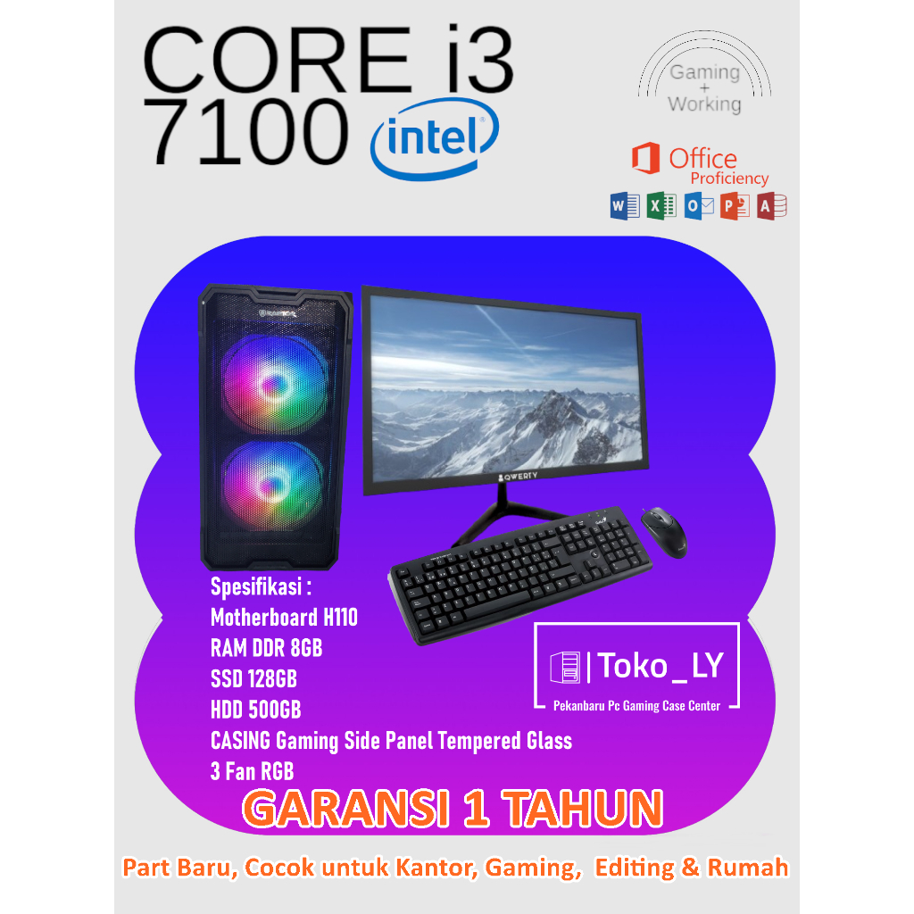 Jual PC Rakitan BARU - Core i3 3.90Ghz + Monitor 22 inci Baru | Shopee ...