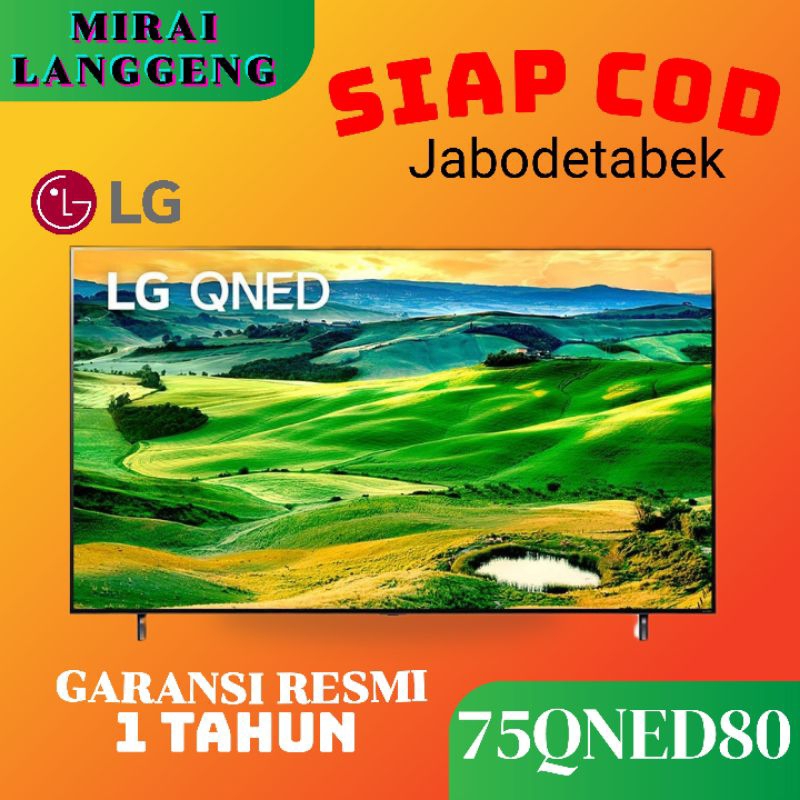 Jual LG 75QNED80/75QNED80SRA 4K SMART TV QUANTUM NANO CELL TV 75 inch | Shopee Indonesia