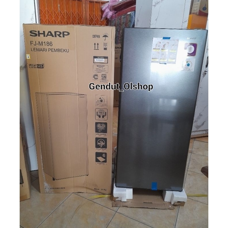 Jual (Khusus Wilayah Kota Palembang) Freezer Berdiri 6Rak SHARP FJ-M ...