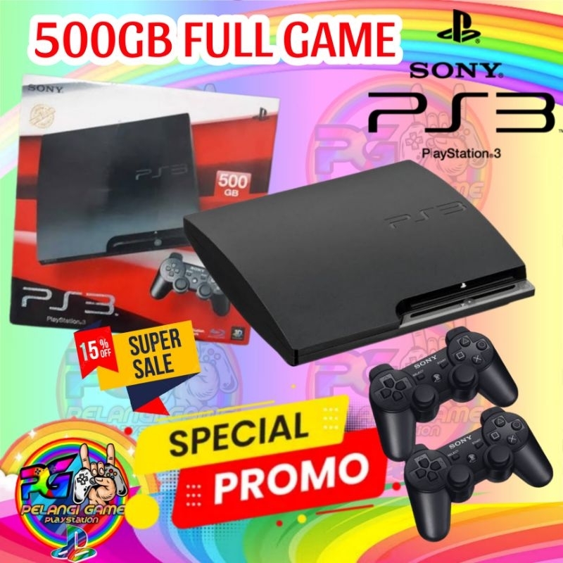 Jual PS3 SLIM 500GB FULLSET FULL GAME | Shopee Indonesia