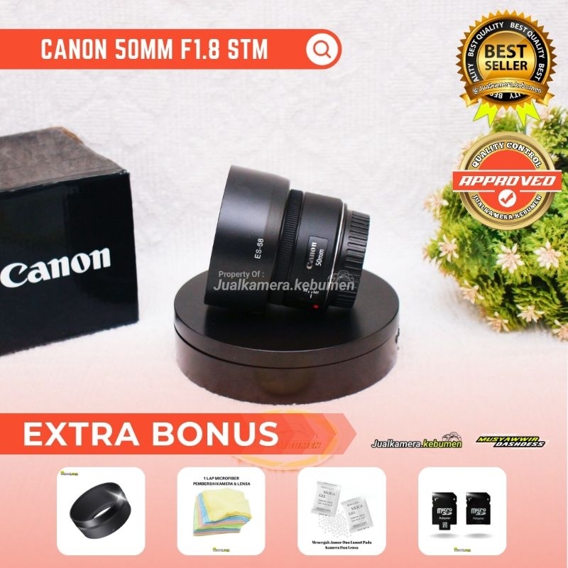Jual Lensa Canon EF 50mm F 1.8 STM - Lensa Fix Bokeh Canon | Shopee ...