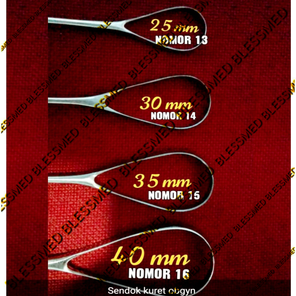 Jual Sendok Kuret/Uterine Curette 31cm (No. 13 - 14 - 15 - 16) Premium ...