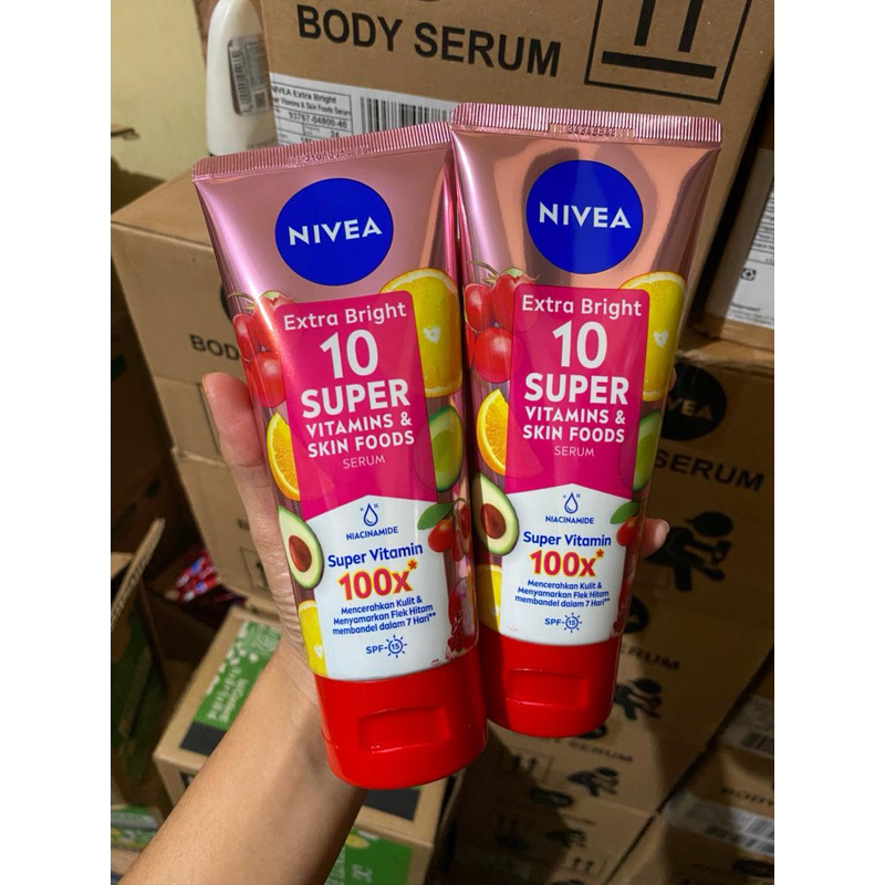 Jual NIVEA HANDBODY 180ml 100x SUPER VITAMIN | Shopee Indonesia