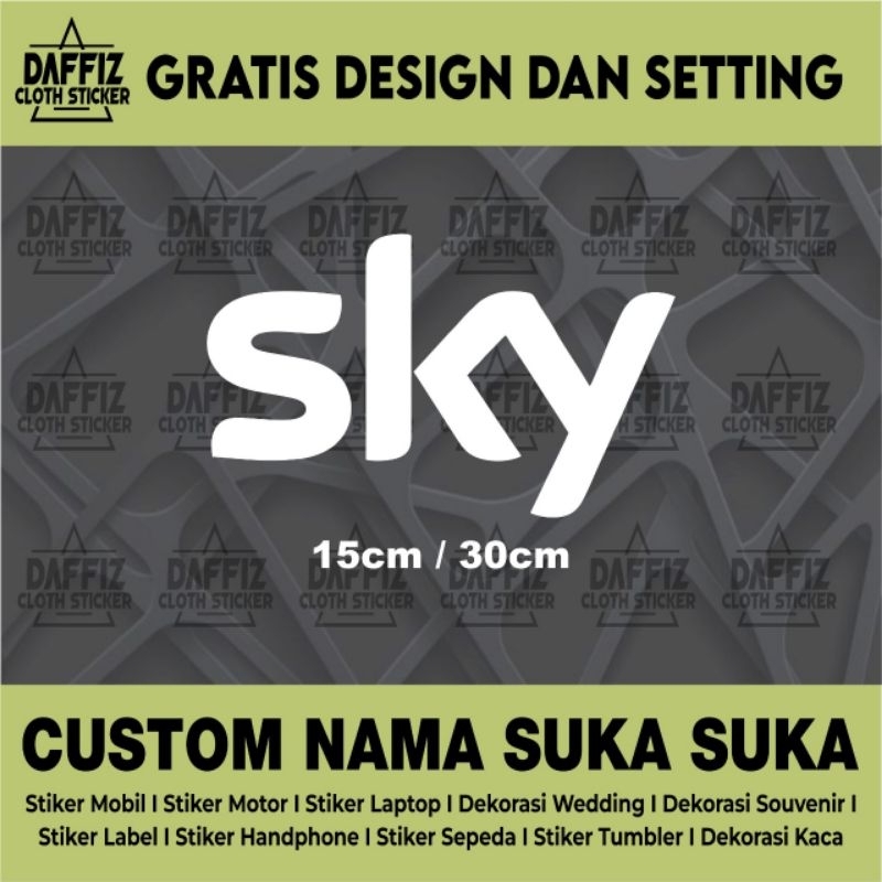 Jual STICKER CUTTING SKY | STICKER CUTTING CUSTOM | Shopee Indonesia