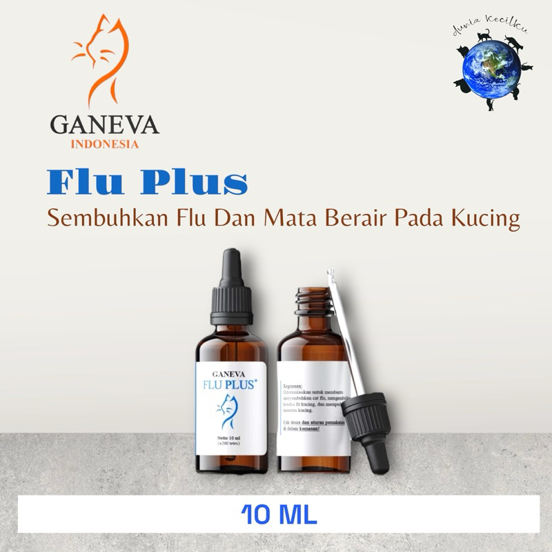 Jual Ganeva Flu Plus Serum Atasi Flu Pada Kucing / Mata Berair Karena ...