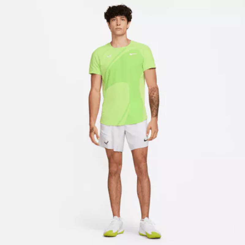 Jual Baju Tennis Tenis Nike Court Dri Fit Adv Action Green Rafa ...