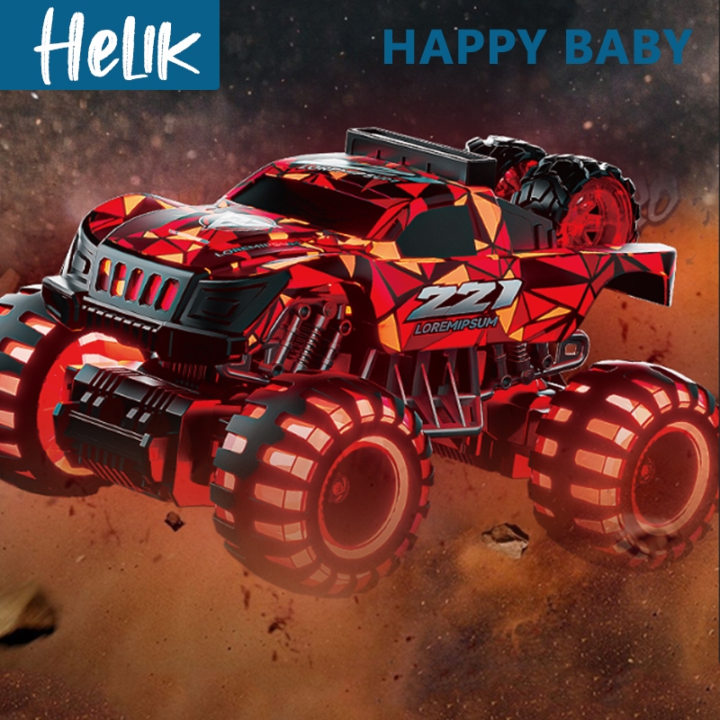 Jual Mainan Mobil Monster Remote Control dengan Lampu LED RC Mobil ...
