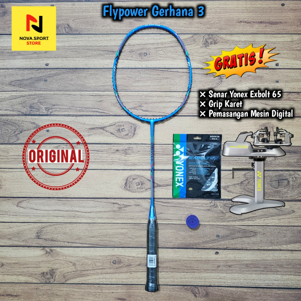 Jual Raket Badminton Flypower Gerhana 3 | Shopee Indonesia