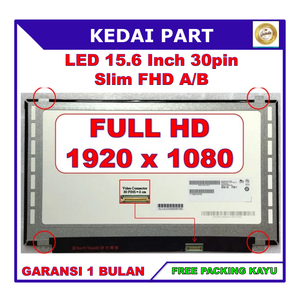 Jual LCD LED Lenovo Ideapad Z50-75 Z50-70 Y50-70 15.6 15 Inch 30 Pin 30pin Slim Tipis Full HD ...