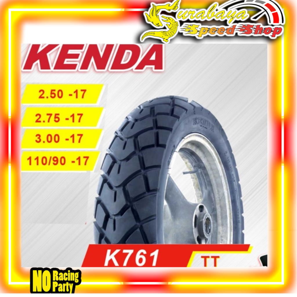 Jual Kenda Ban Luar Motor Tipe K761 TubeType Ring 17 Ukuran 2.75 3.00 (Pakai Ban Dalam) Original ...